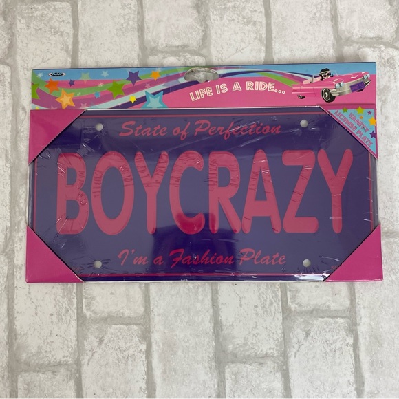 Claire's | Wall Decor | Claires Y2k Boycrazy License Plate Girly | Poshmark